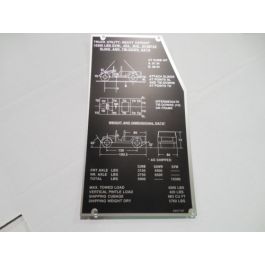 DATA PLATE, M1097A2, WGT/DIM